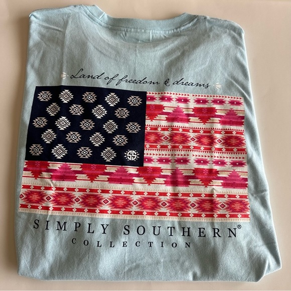 Simply Southern | Tops | Nwt Simply Southern Flag Tshirt | Poshmark